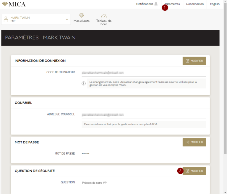 Guide Authentification – Aide à la connexion au Portail MICA